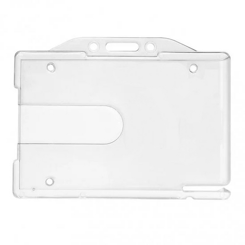 Crystal Clear Rigid ID Card Holder Horizontal - CH-IDCWHX187 - Pkt 100